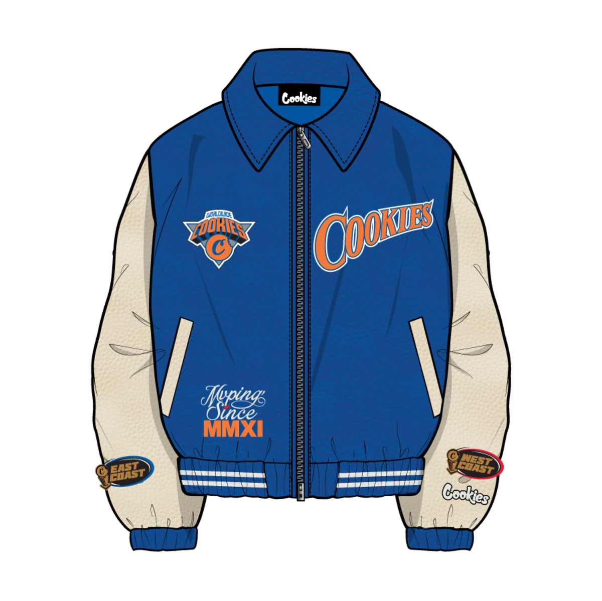 Cookies Full Clip Melton Wool Varsity Jacket – Dales Clothing for Men ...