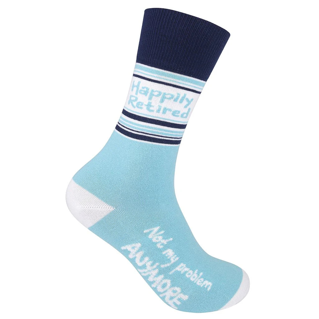 Funatic Happily Retired Socks – Dales Clothing for Men and Women