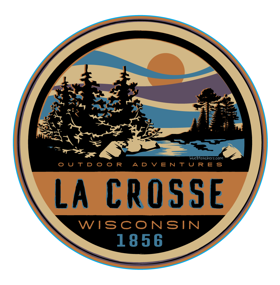 Lakeshirts Scenic Pine River Sticker – Dales Clothing for Men and Women