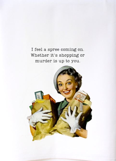 Cora & Pate Shopping Or Murder Towel – Dales Clothing for Men and Women