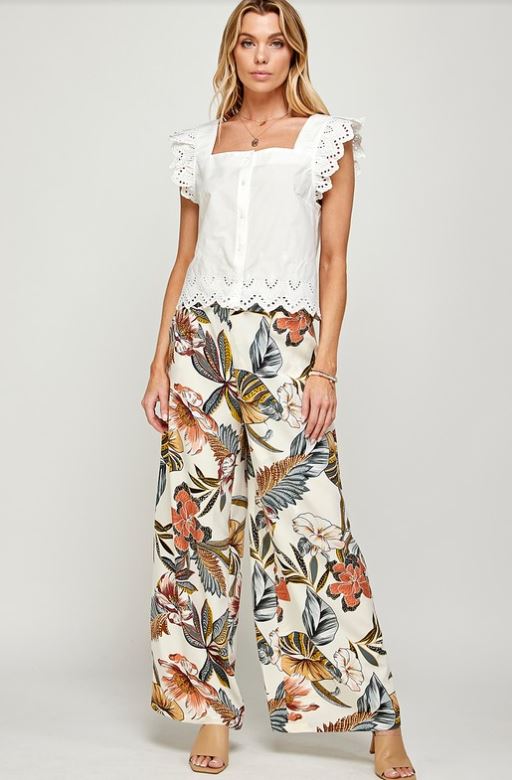 Ellison Tropical Pallazzo Pants – Dales Clothing for Men and Women
